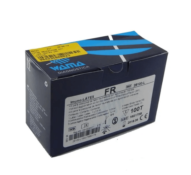 FATOR REUMATOIDE LATEX KIT COMPLETO 100 TESTES WAMA - Centerlab ...