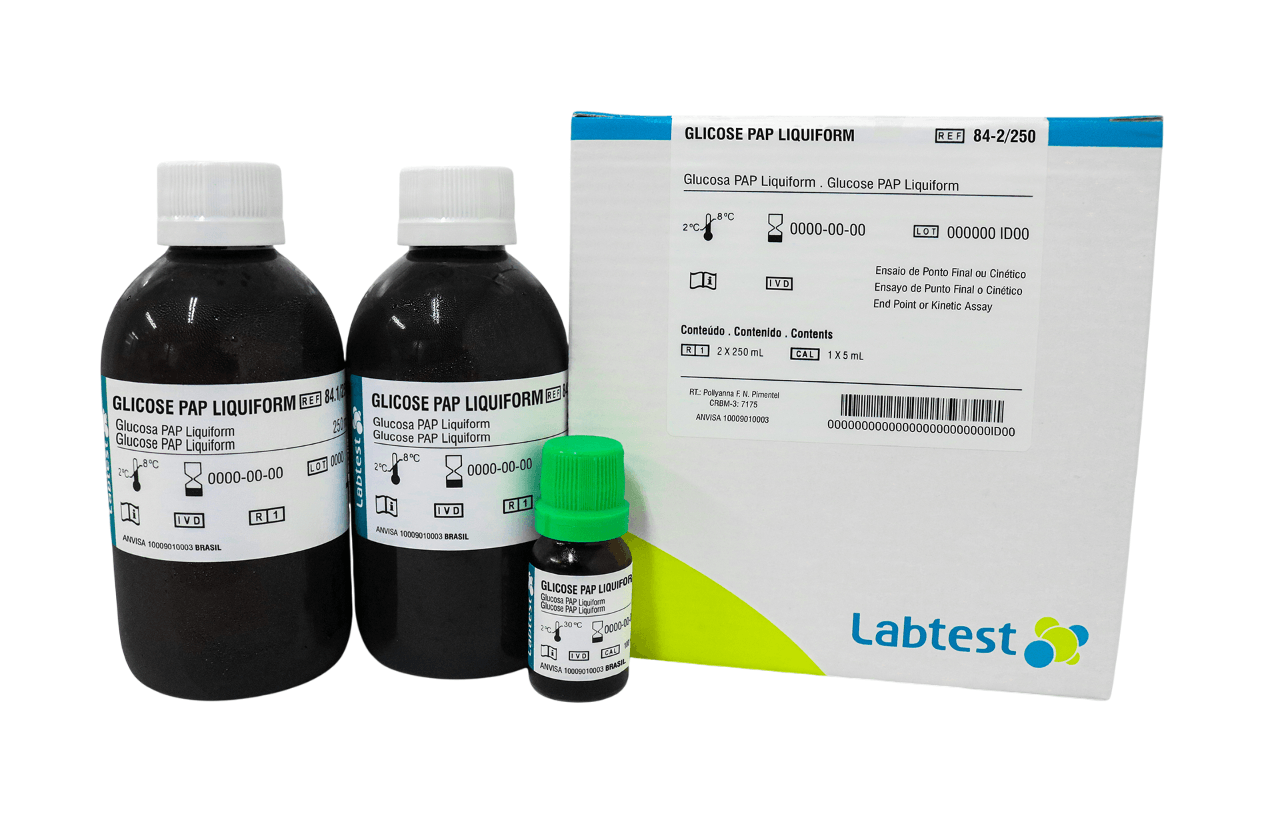 GLICOSE PAP Liquiform Ref 84-4/250 mL LABTEST - Centerlab - Central de ...